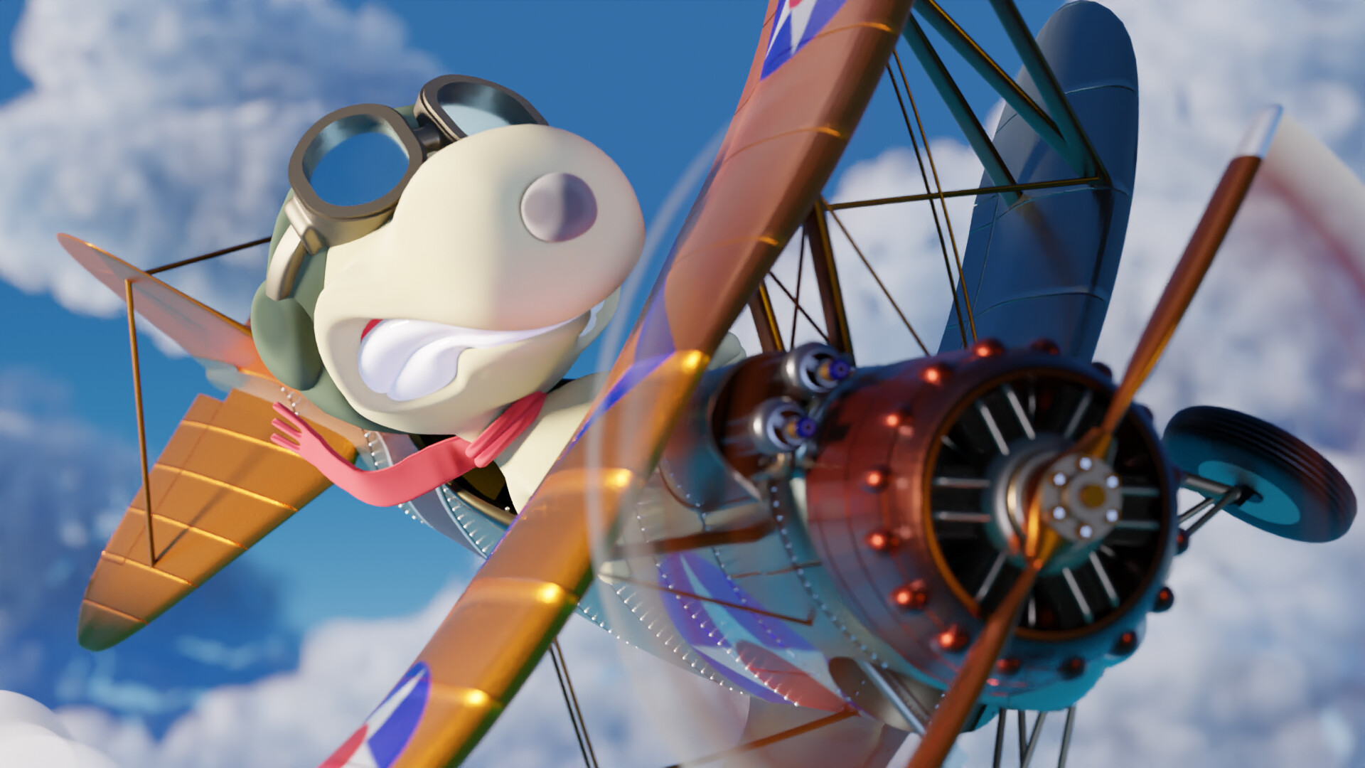 Takanao Fujii - Snoopy - Flying Ace - Fun art