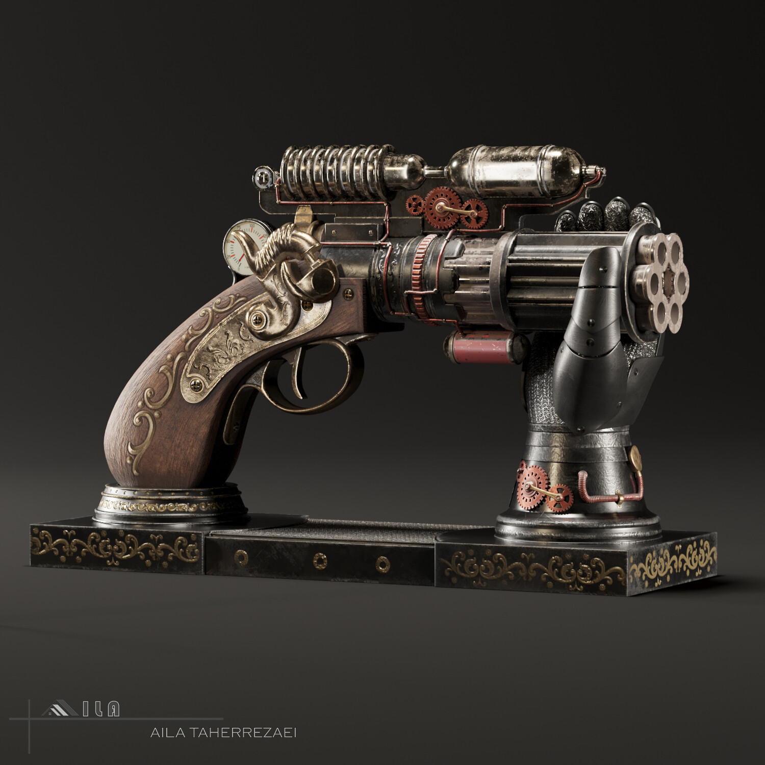 ArtStation - Steampunk Gun