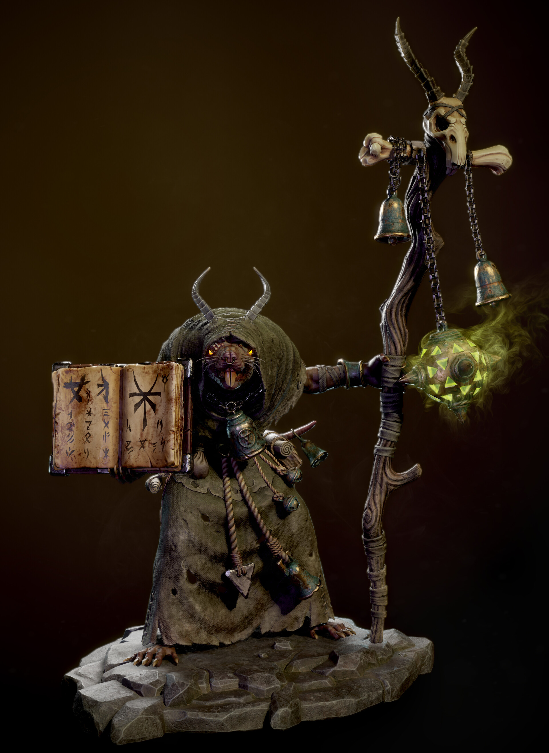 ArtStation - Skaven Plague Priest - game character