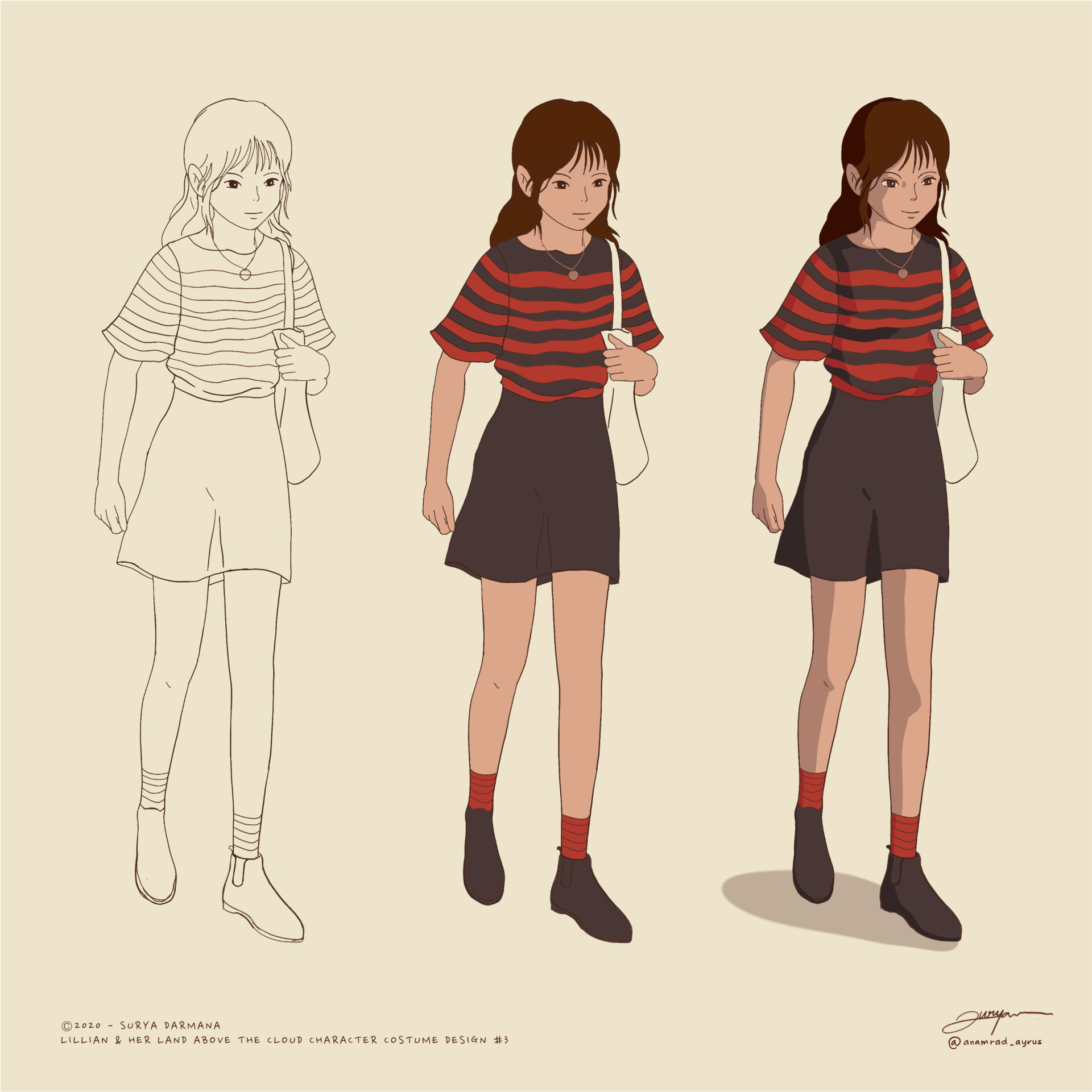 ArtStation - Character Costume Concept for My Animated Short Film