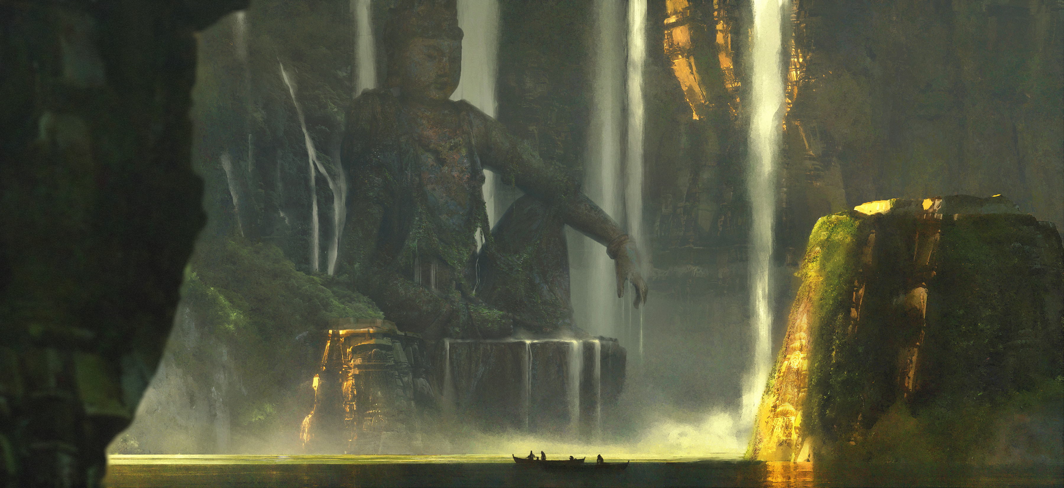 Temple Falls by Bruno Wall : r/ImaginaryMonuments