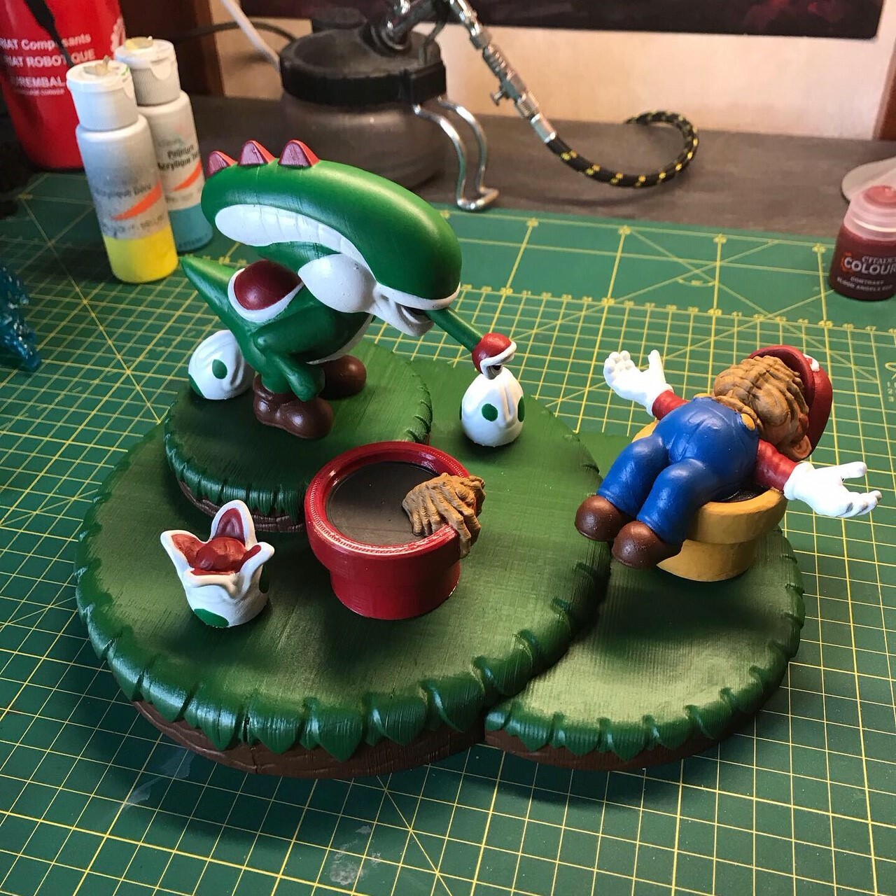 ArtStation - diorama mario xeno