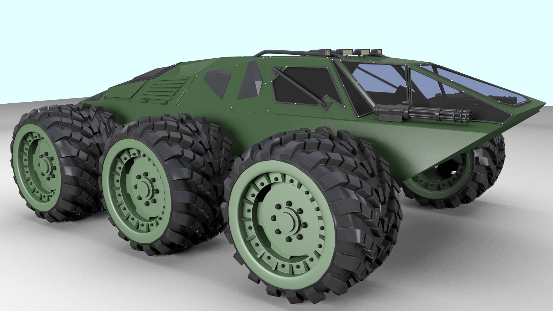 ArtStation - Concept Military Vehicle 3D Model