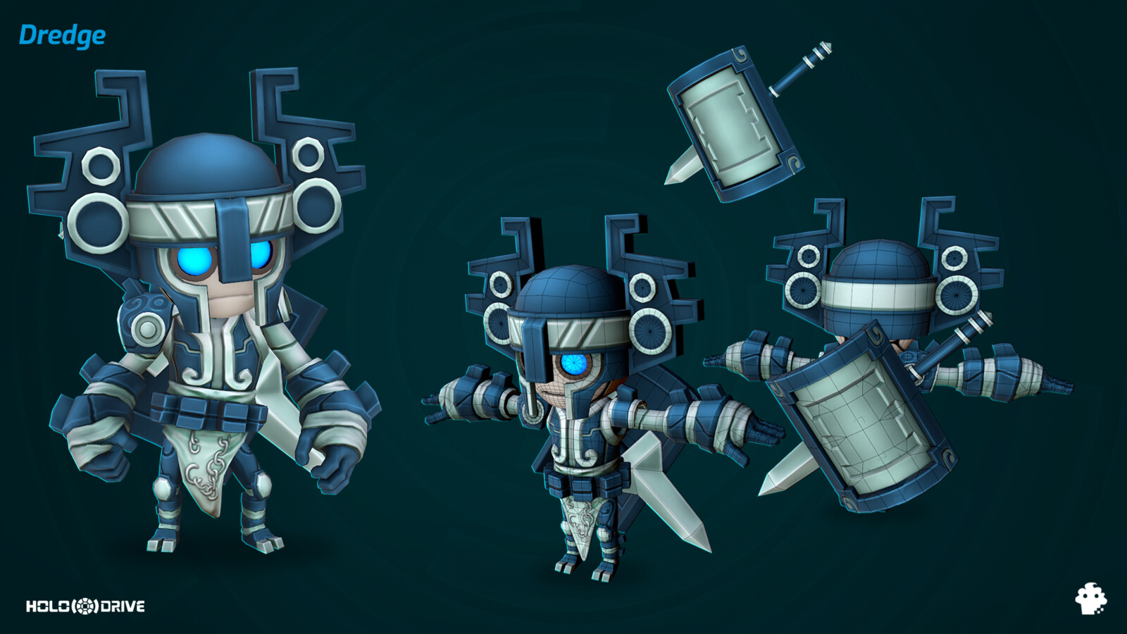 BitCake Studio - Holodrive Character Skin - Dredge from The Banner Saga