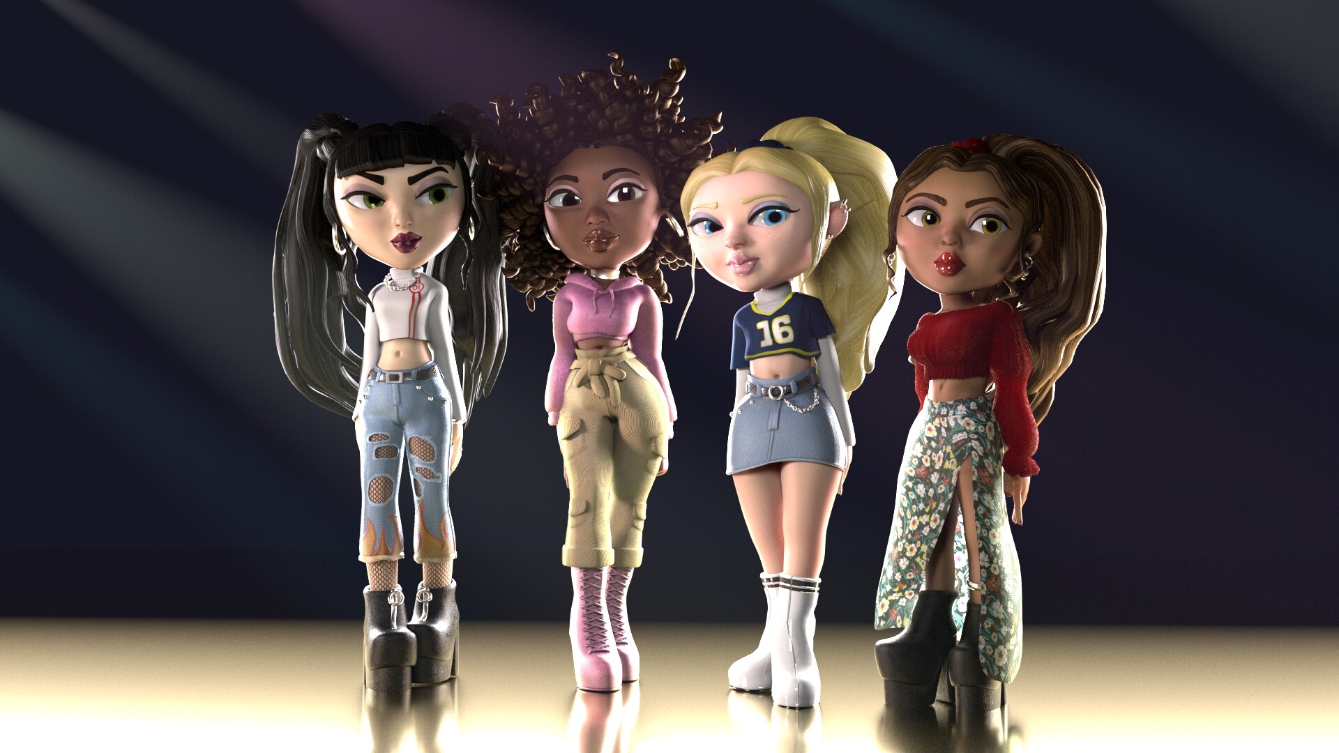 bratz 3d wallpaper