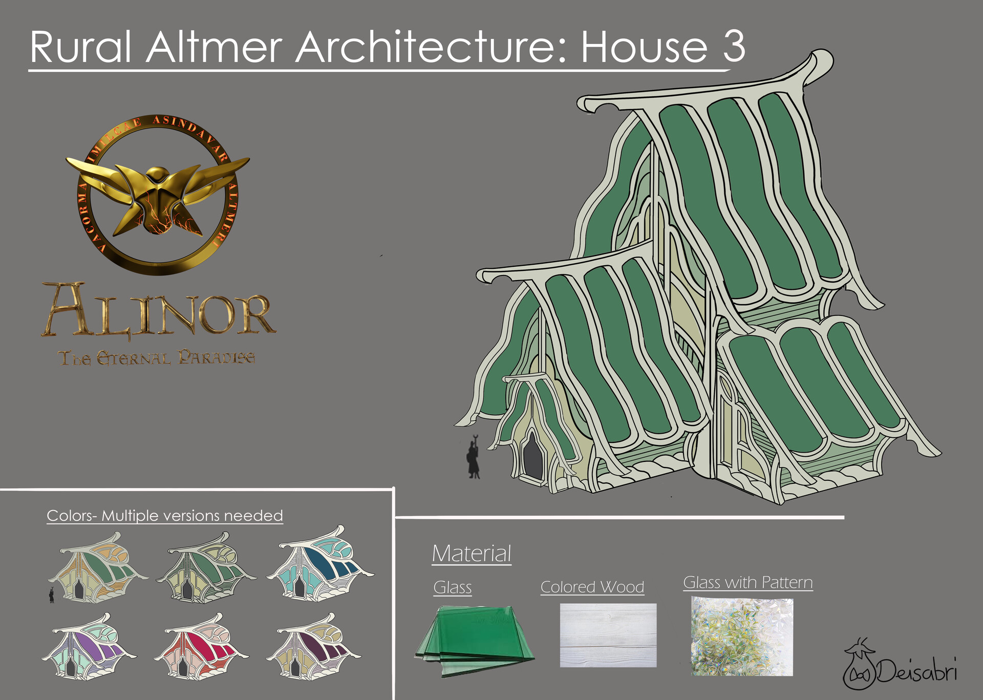 Sonja Krasilovska - Alinor: Altmer Rural Architectur Set House 1
