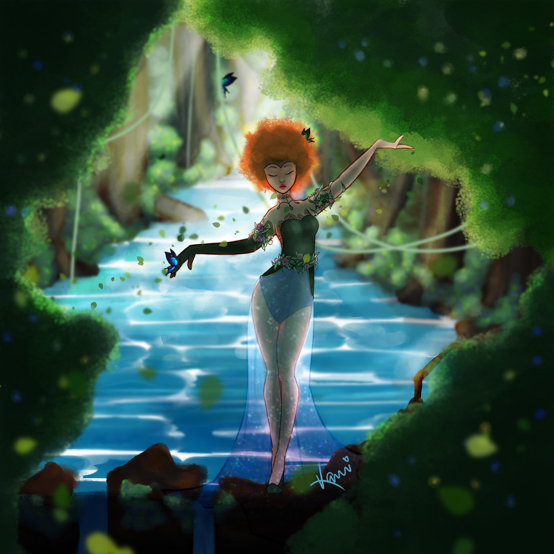 ArtStation - Nature Goddess - 2019