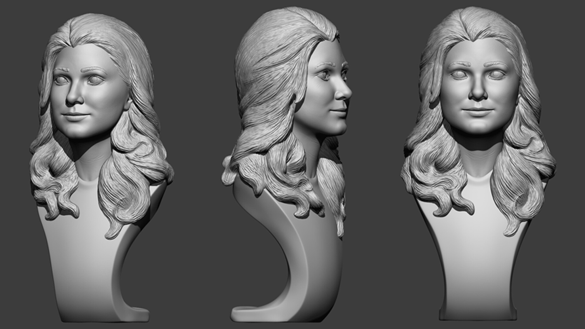 ArtStation - Female Face 3d modelling