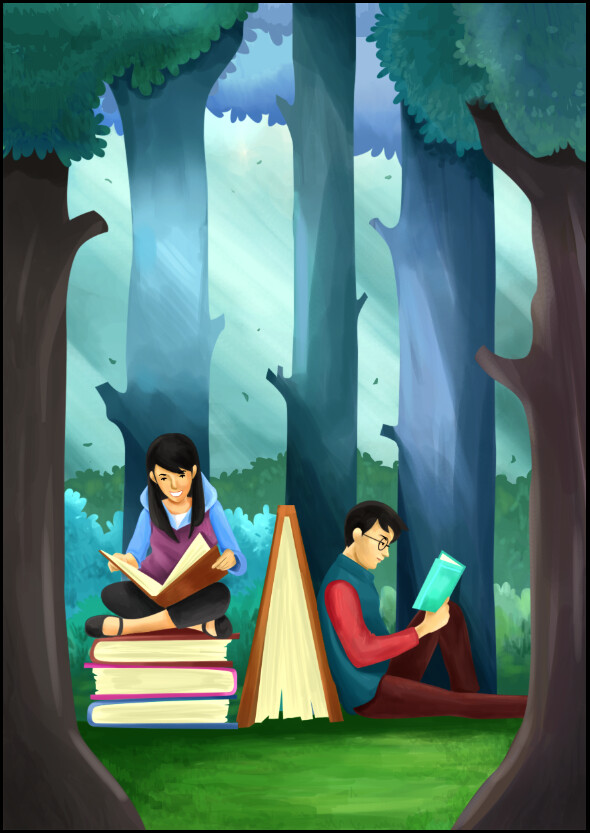 ArtStation - reading