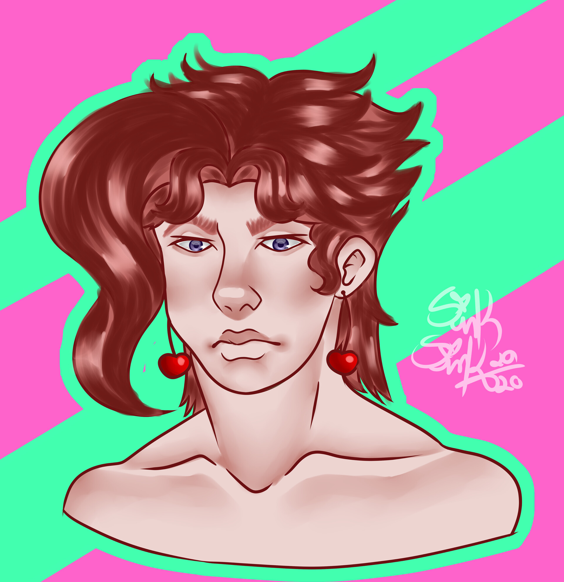 ArtStation - Noriaki Kakyoin Icon fanart