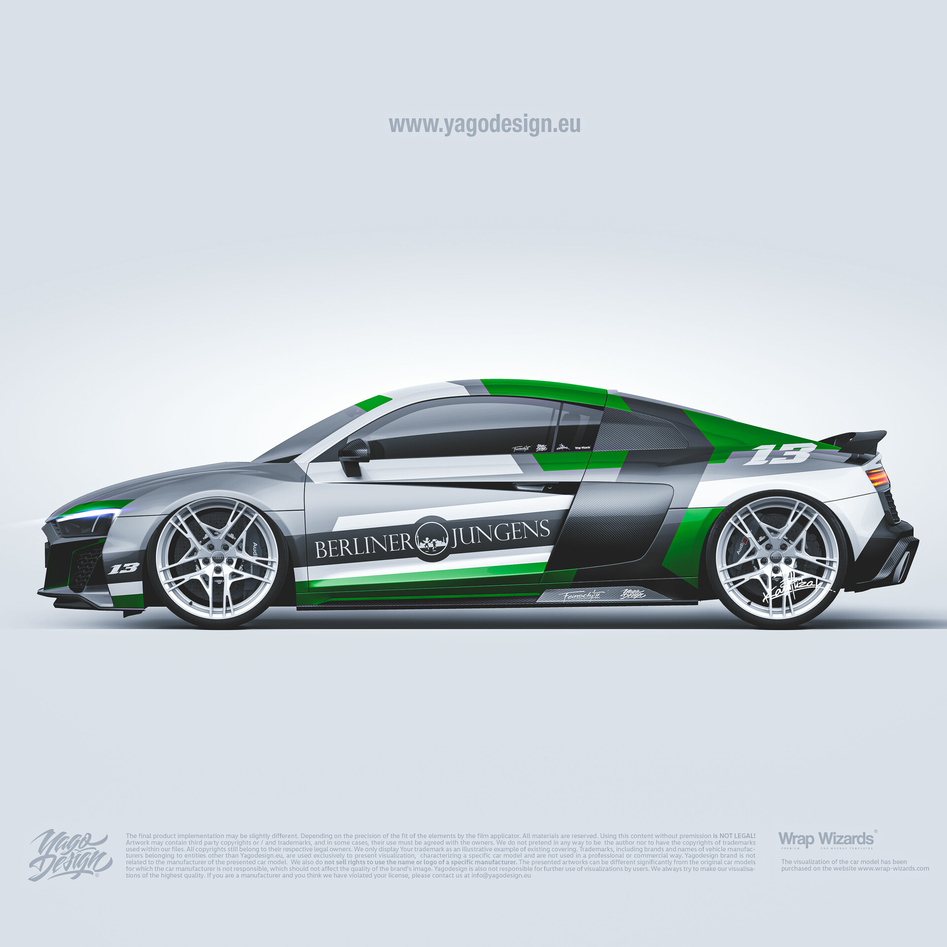 ArtStation - Audi R8 Livery Design by Yagodesign Automotive Design Studio