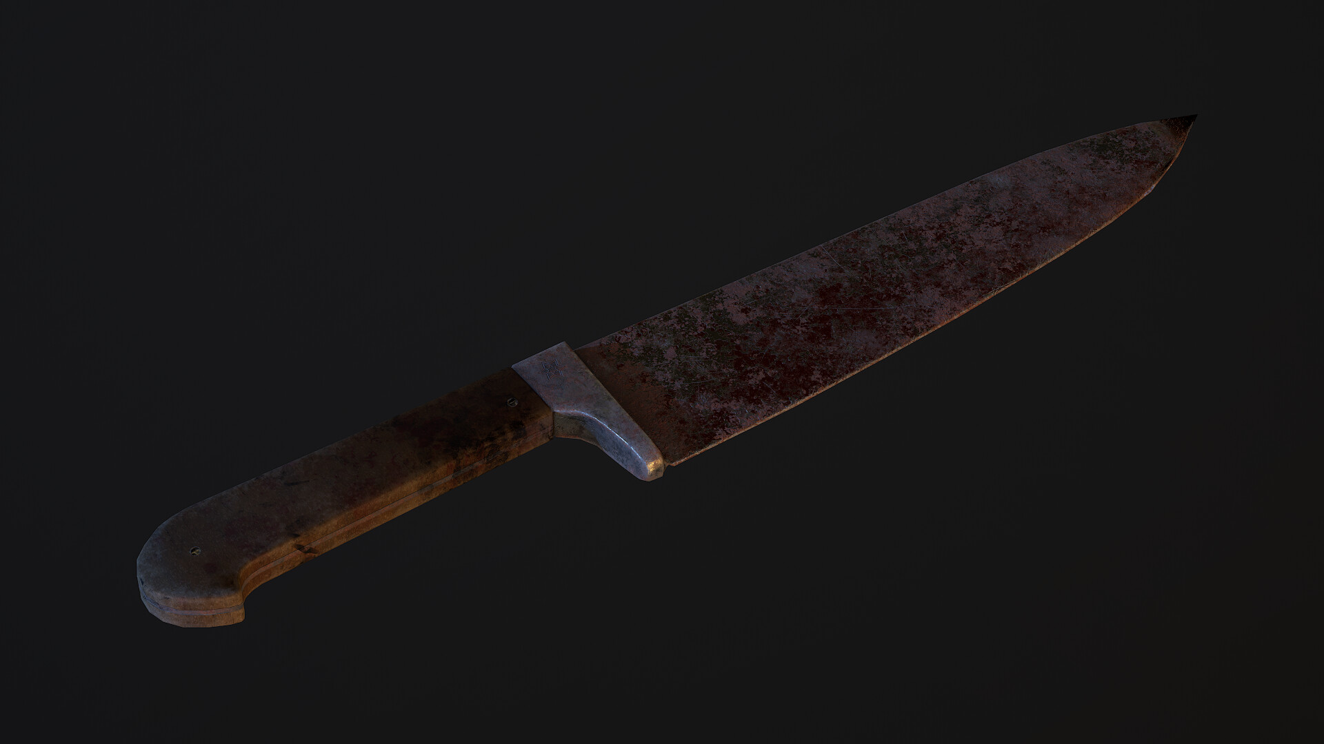 Akshay ‎Keerti - Rusted Kitchen Knife - Texture