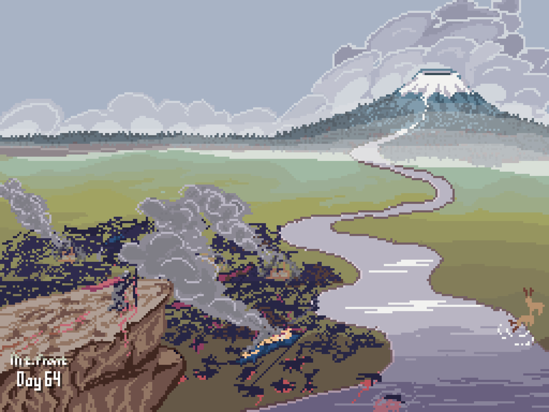Mt Front - Pixel fantasy environment design