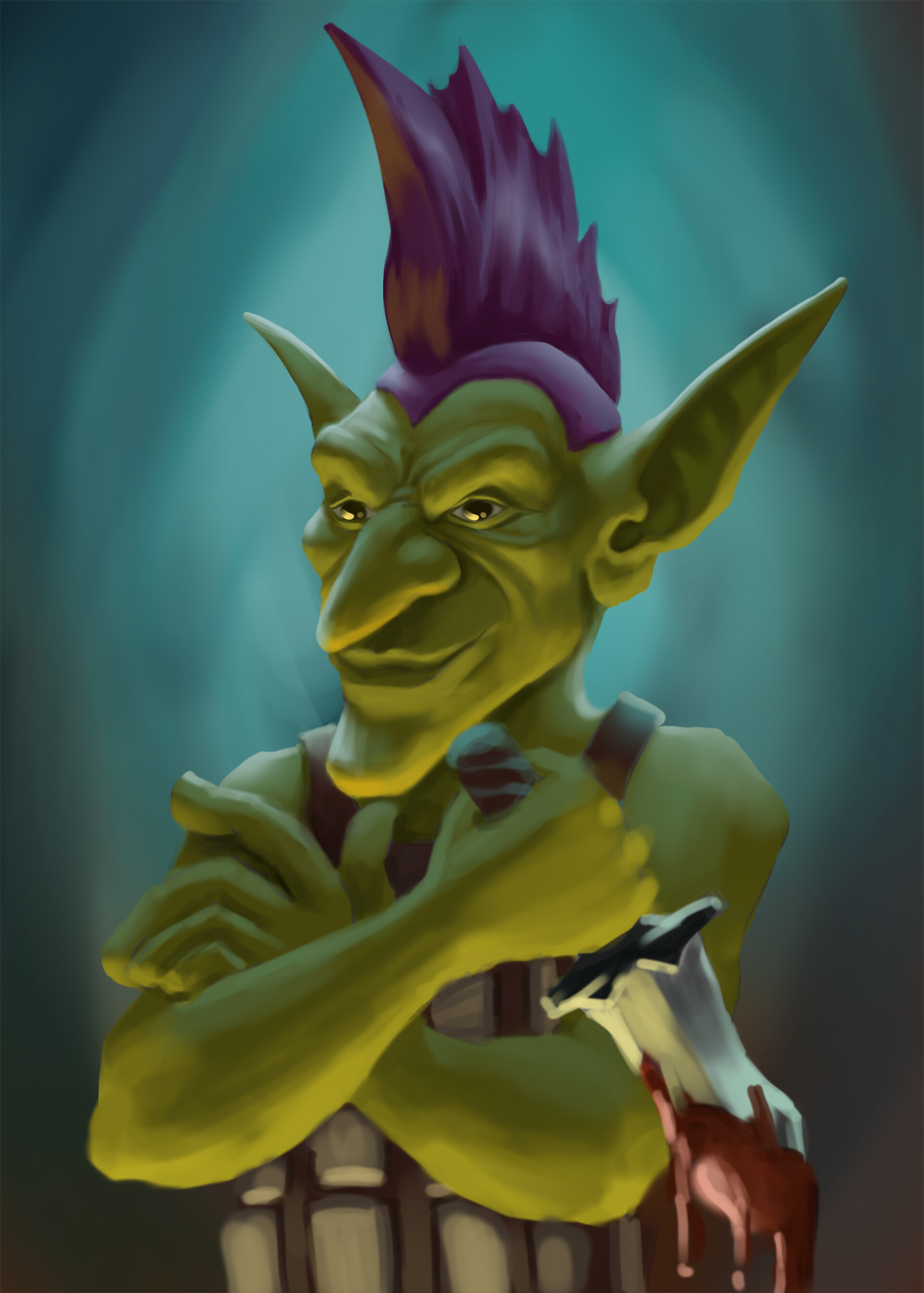 ArtStation - Goblin Character Design: "Waiting for your move!"