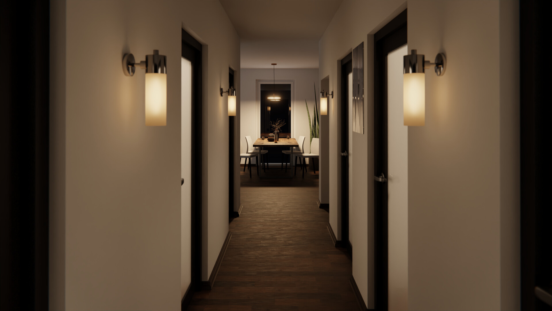 ArtStation - Contemporary Hallway - "Cozy Evening"