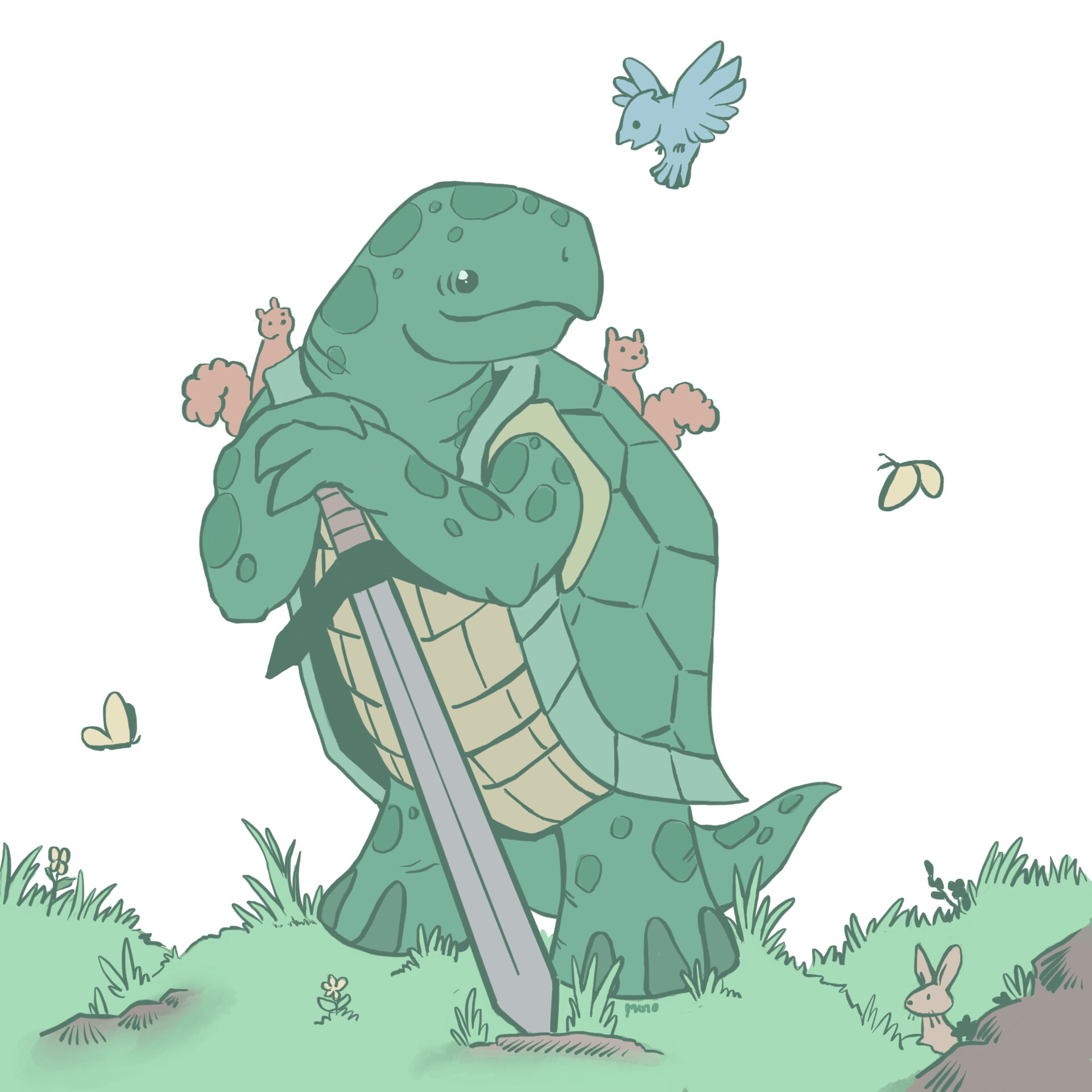 ArtStation - Yortle the Tortle Commission