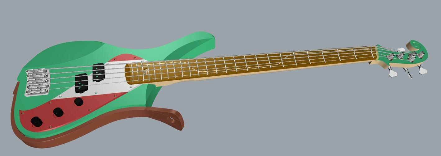 ArtStation - [The Scorpion 蠍] 5 strings bass.