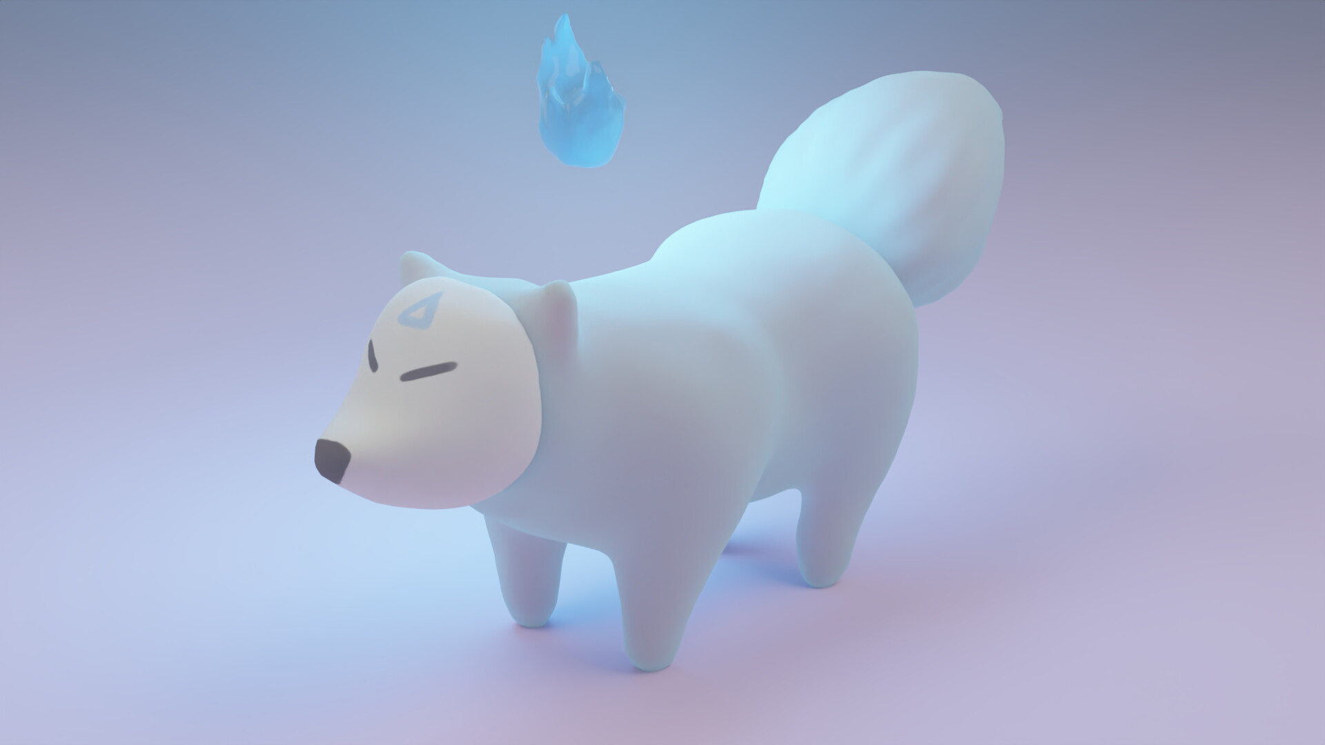 ArtStation - Arctic Mana Fox