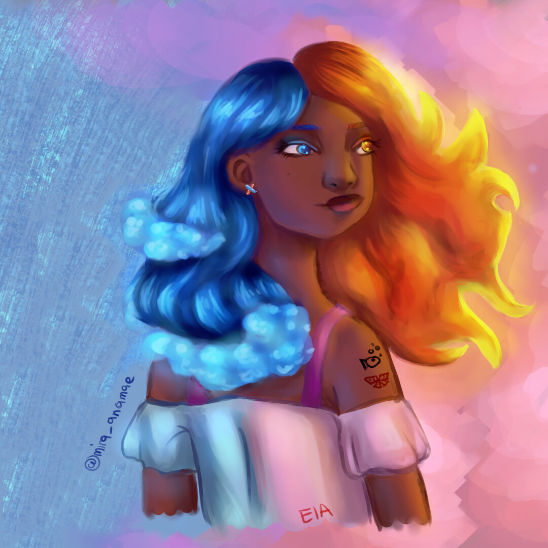 how to draw flames in krita