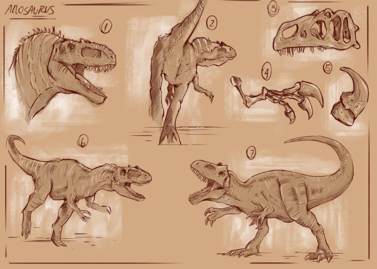 ArtStation - Allosaurus Study