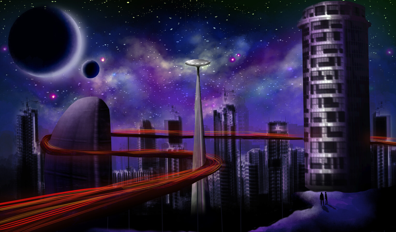 ArtStation - Cosmic Cityscape