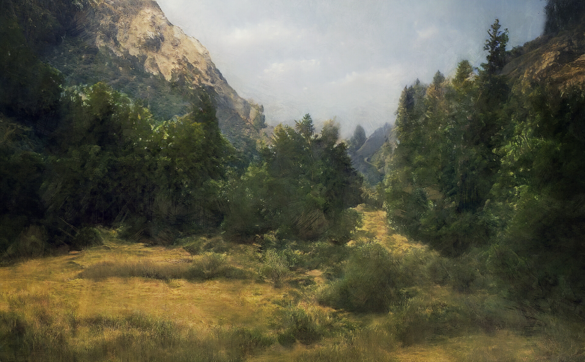 ArtStation - Mountainside Trees
