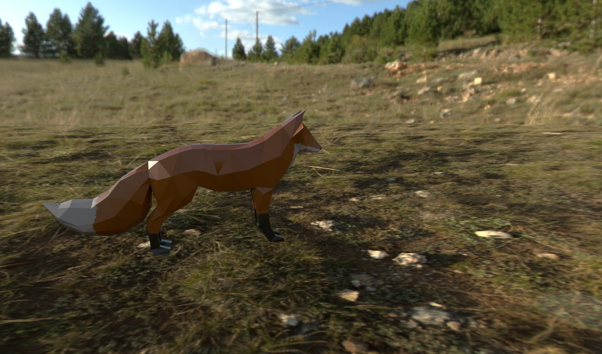 berk soylu - Low poly fox