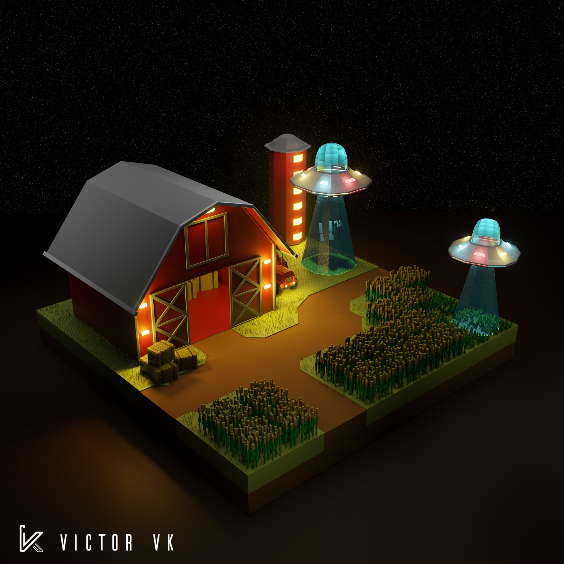 ArtStation - Aliens In the Farm