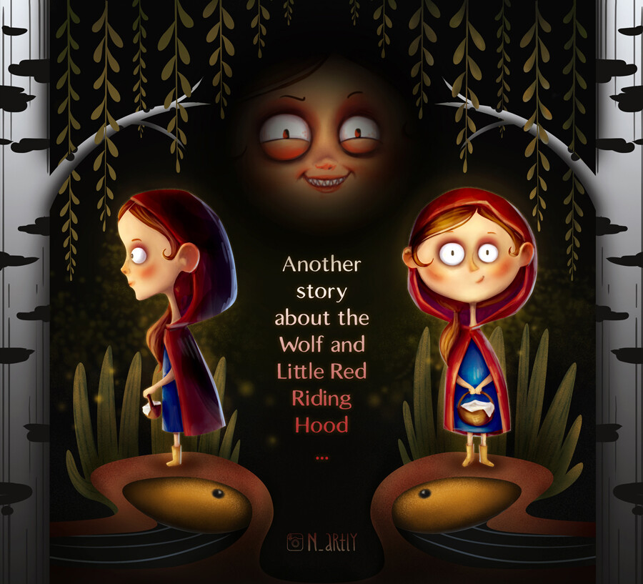 ArtStation - Another story about Wolf and Little Red Riding Hood.