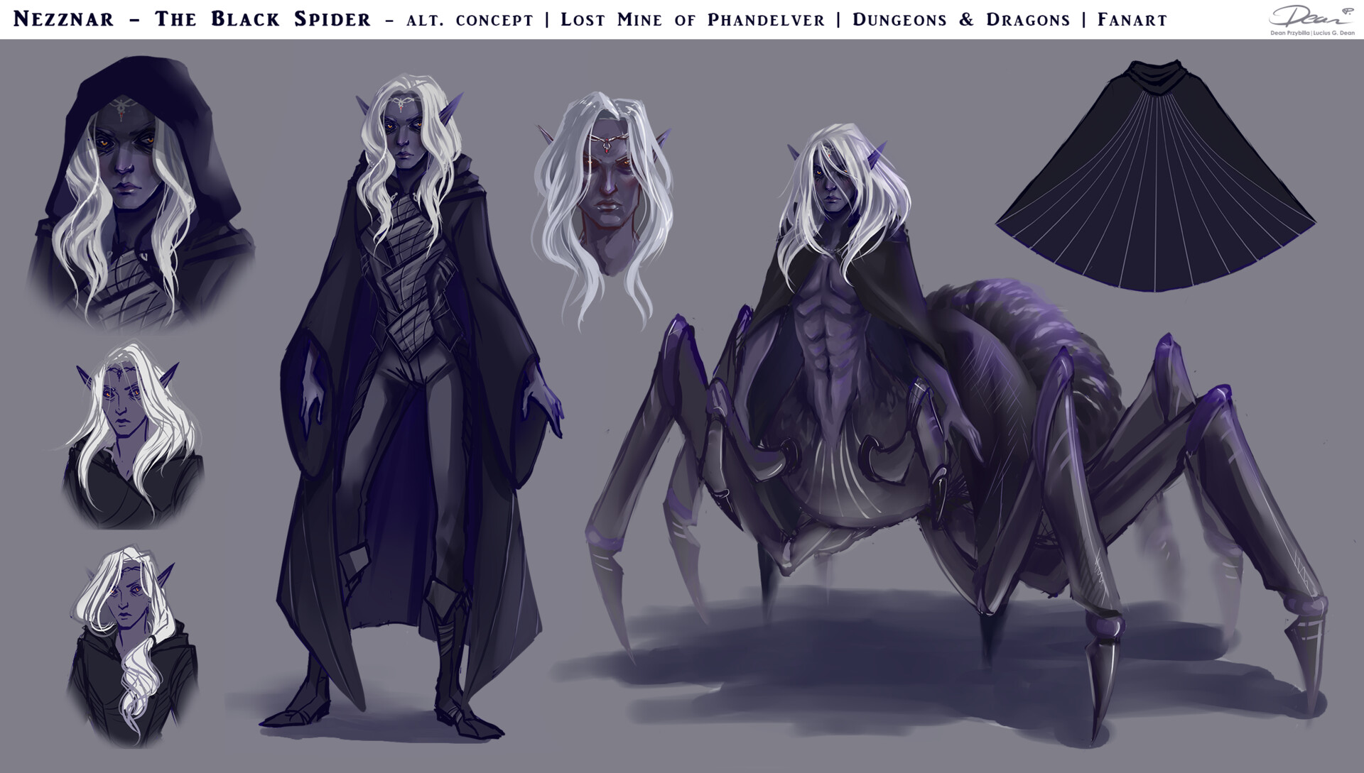 ArtStation - Nezznar - The Black Spider [Character Re-Design]