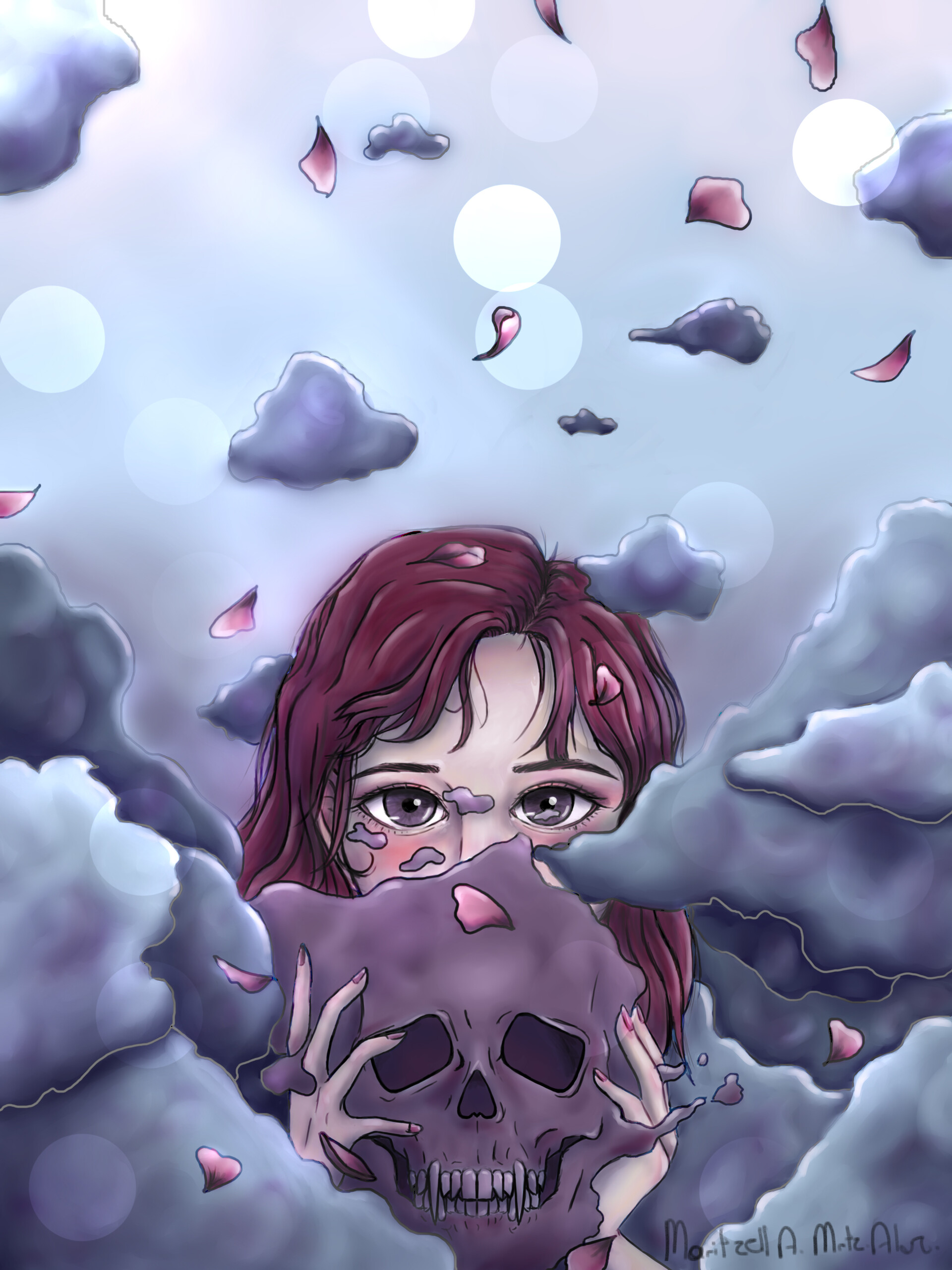 ArtStation - Clouds & Skull