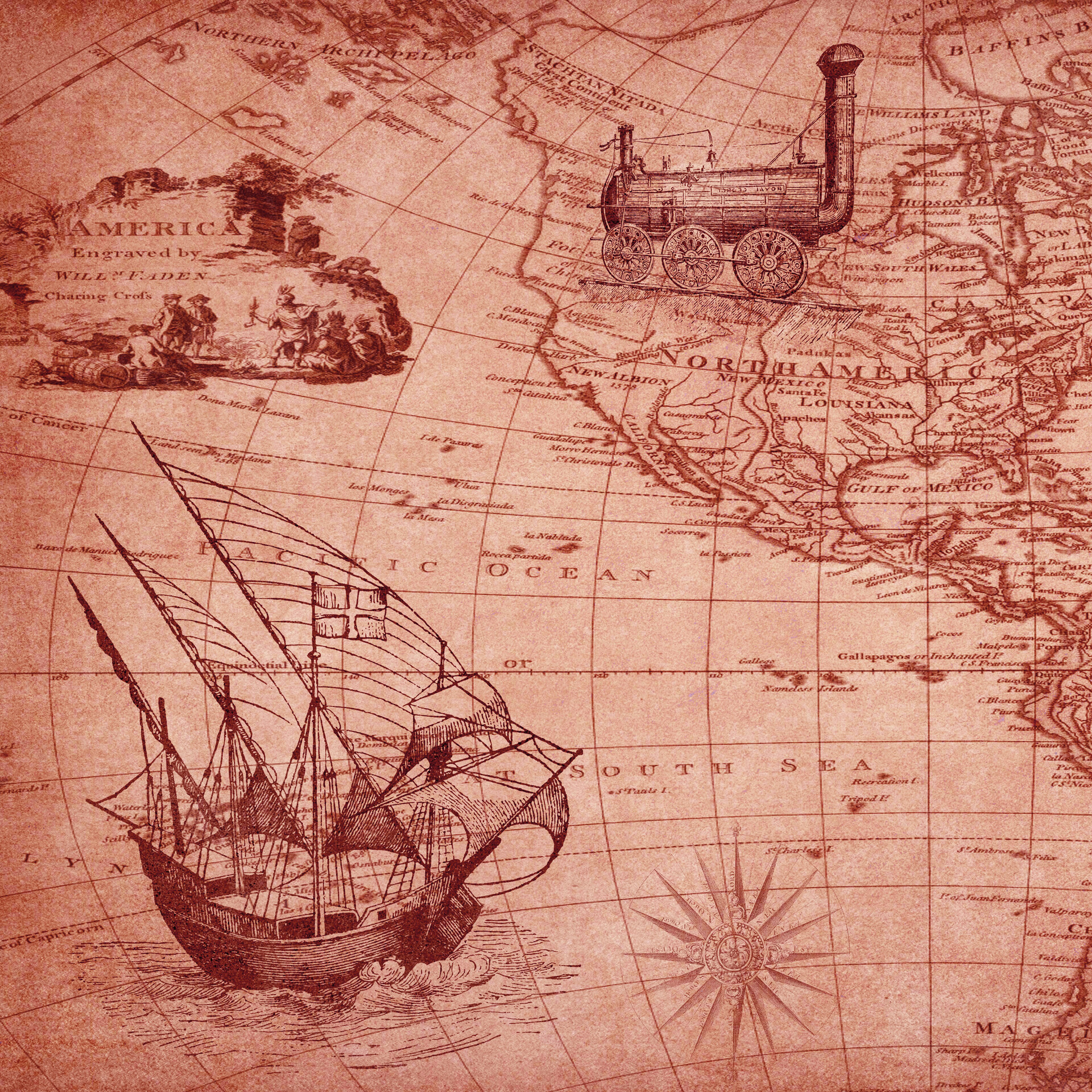 ArtStation - Steampunk Map, Steampunk Art