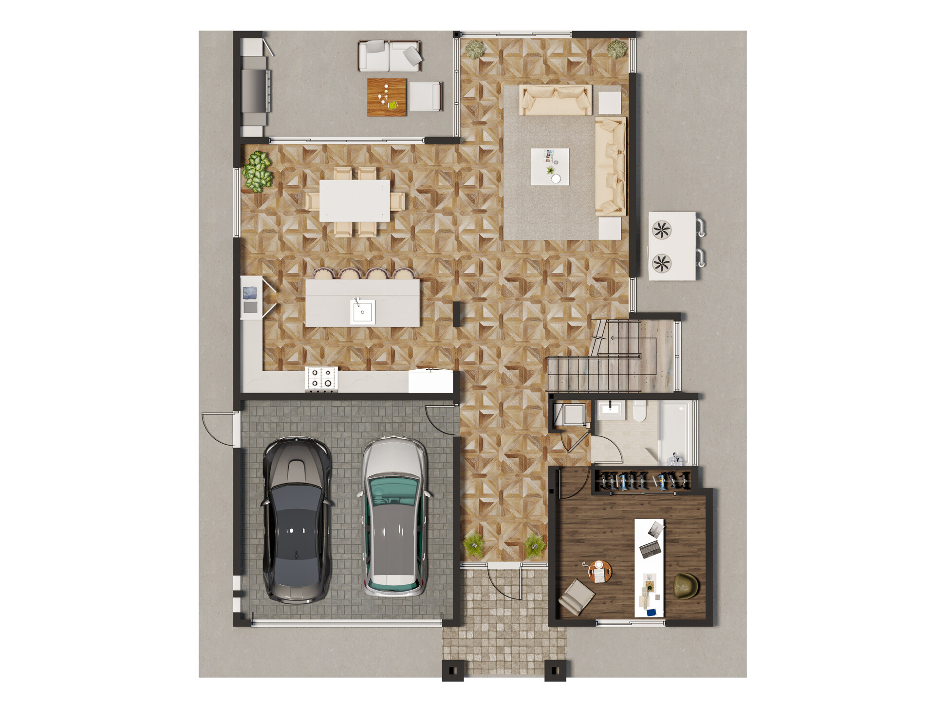 ArtStation - Color Floor Plans Rendering Services Fort Lauderdale Florida