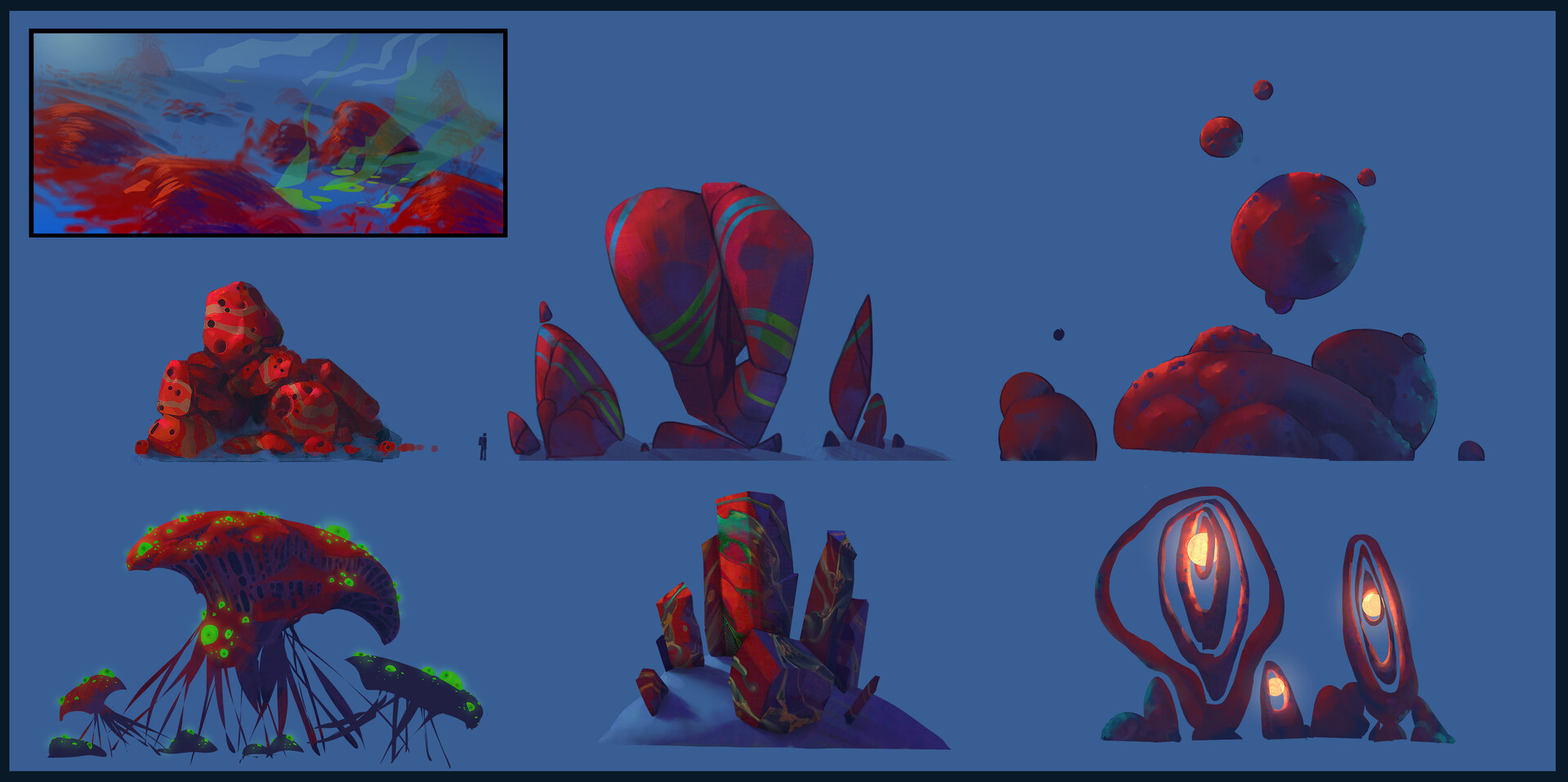 ArtStation - Alien Planet Design : Rocks Props