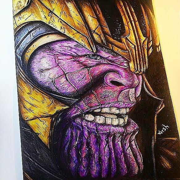 ArtStation - Thanos (color pencils)