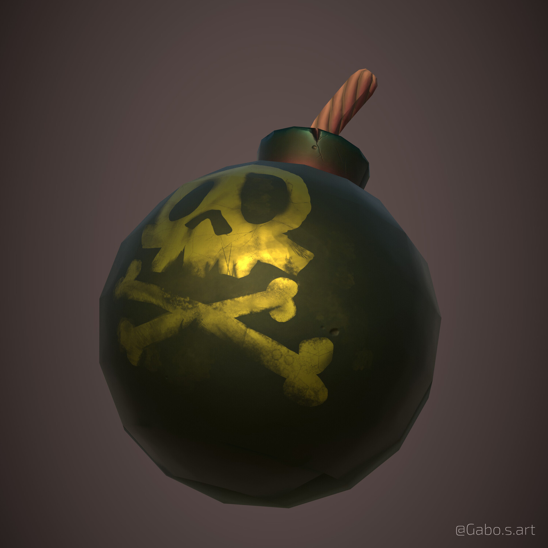 ArtStation - Stylized pirate bomb