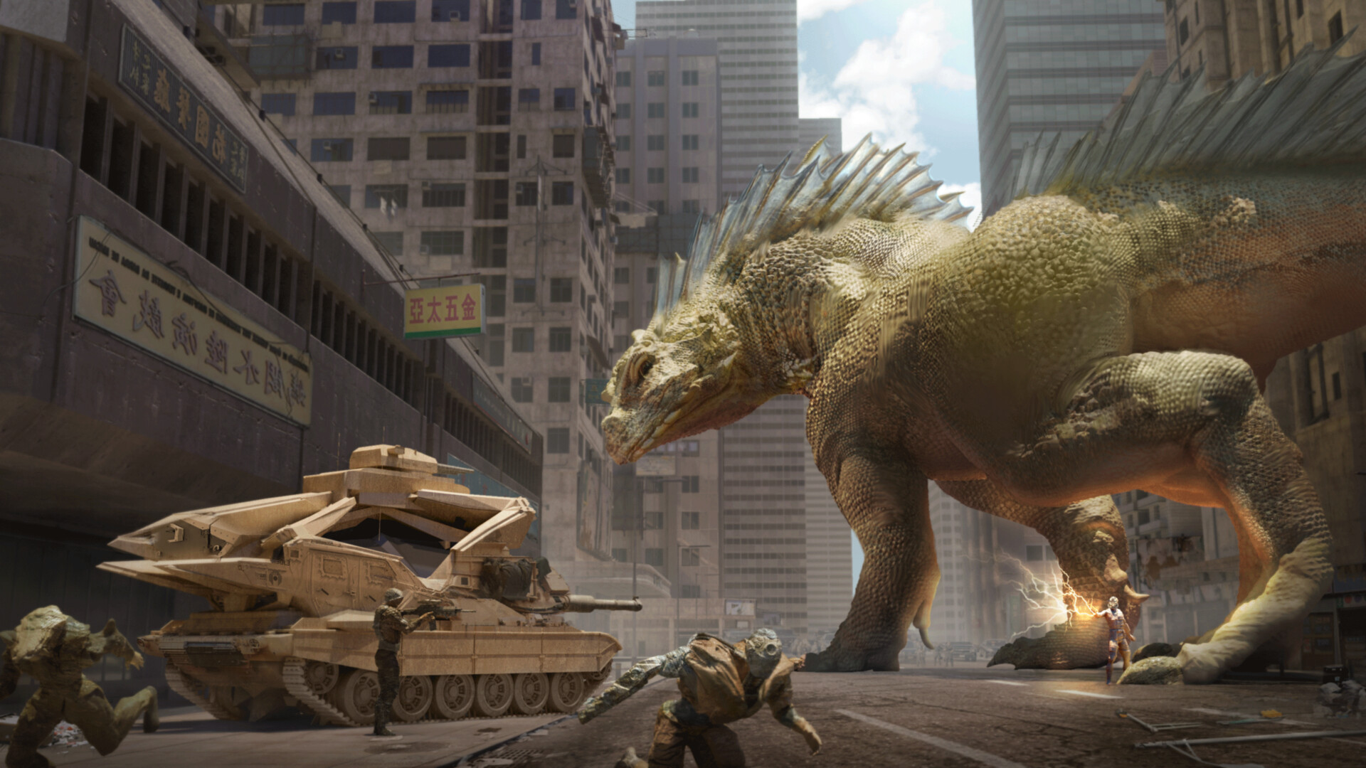 ArtStation - Dragon in the City