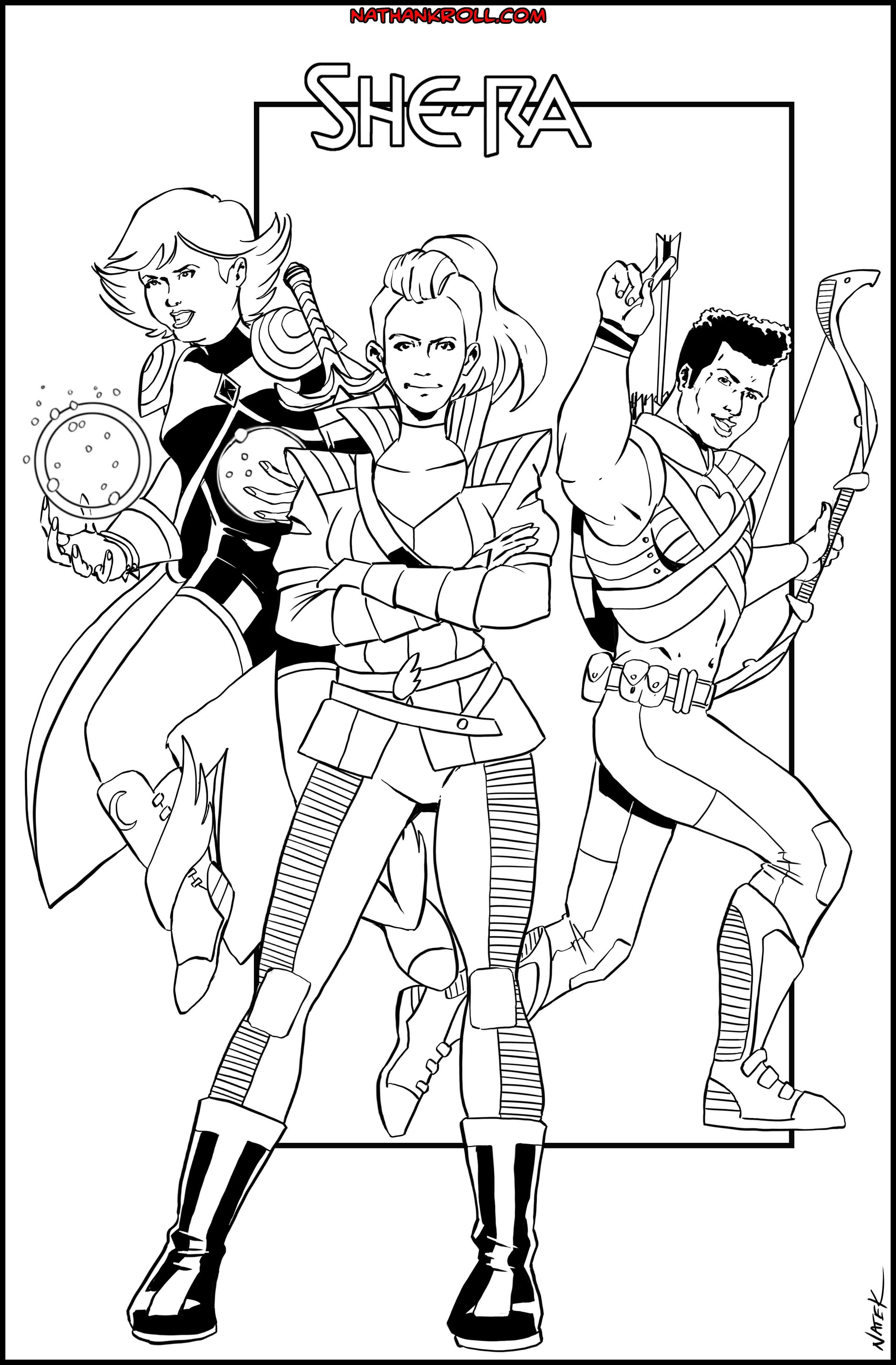 glimmer she ra coloring page