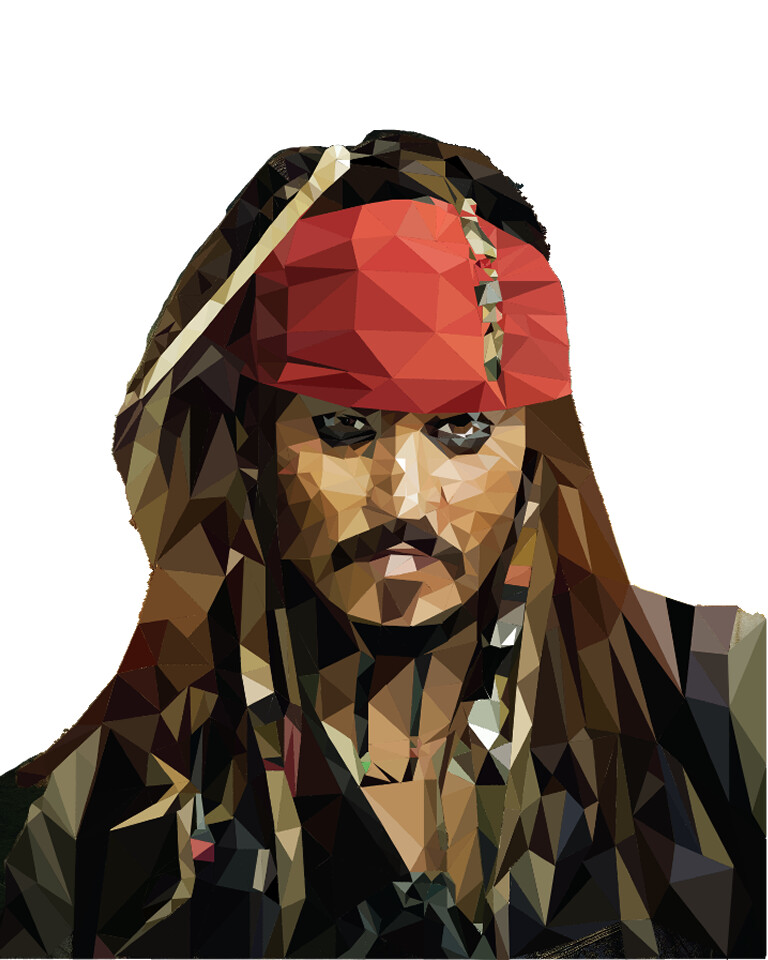 ArtStation - Jack Sparrow Low-Poly