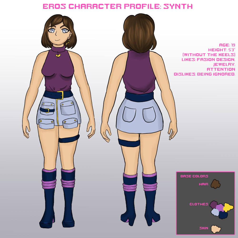 ArtStation - Eros Character Profile: Synth (1st Draft)