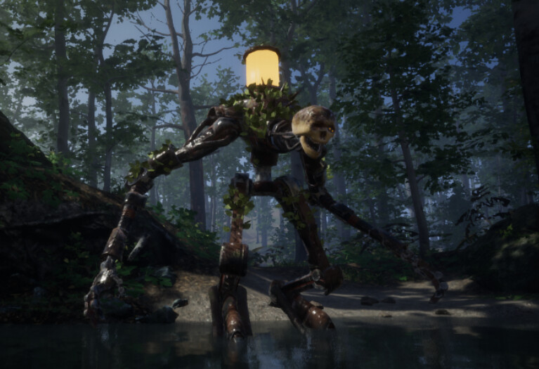 ArtStation - Overgrown Apocalyptic Cyborg