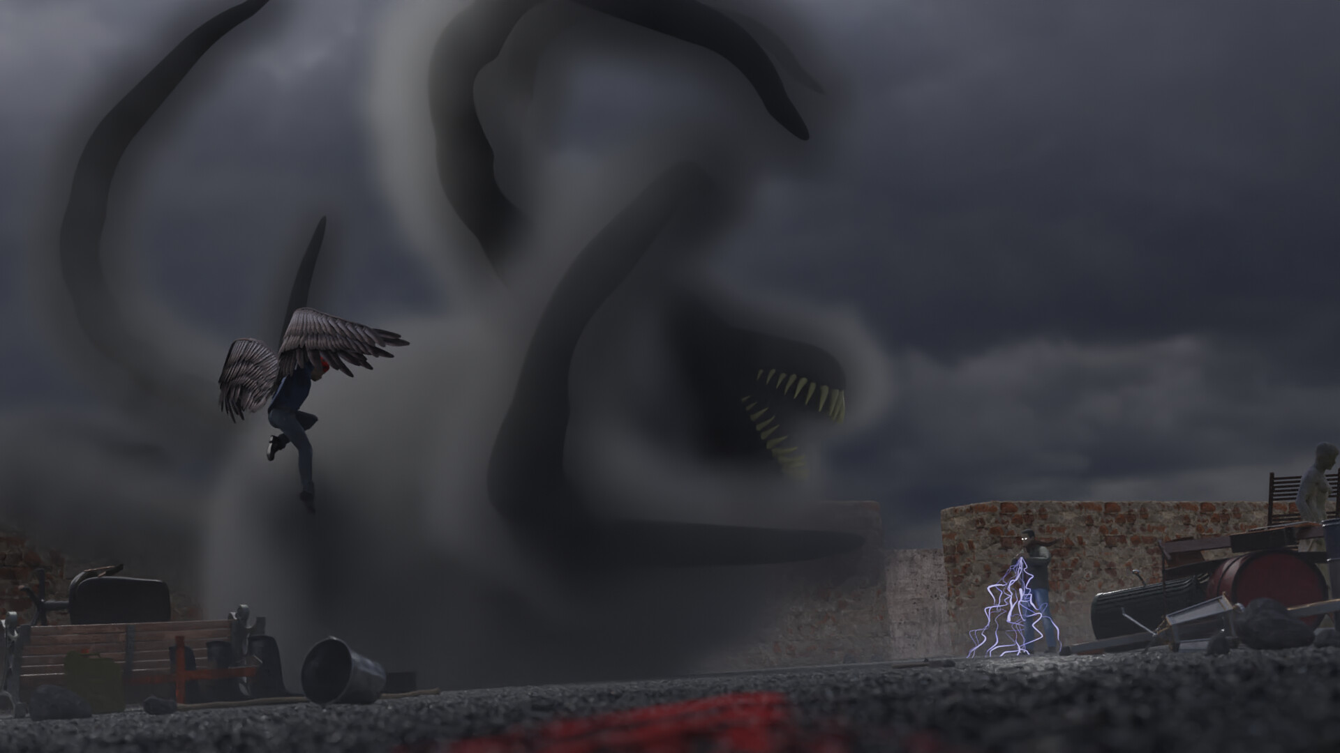 ArtStation - Demons vs kraken