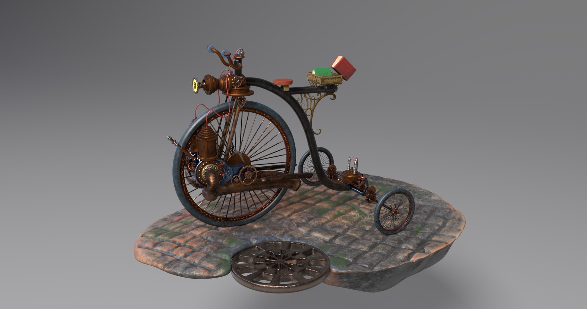 ArtStation - Steampunk bike