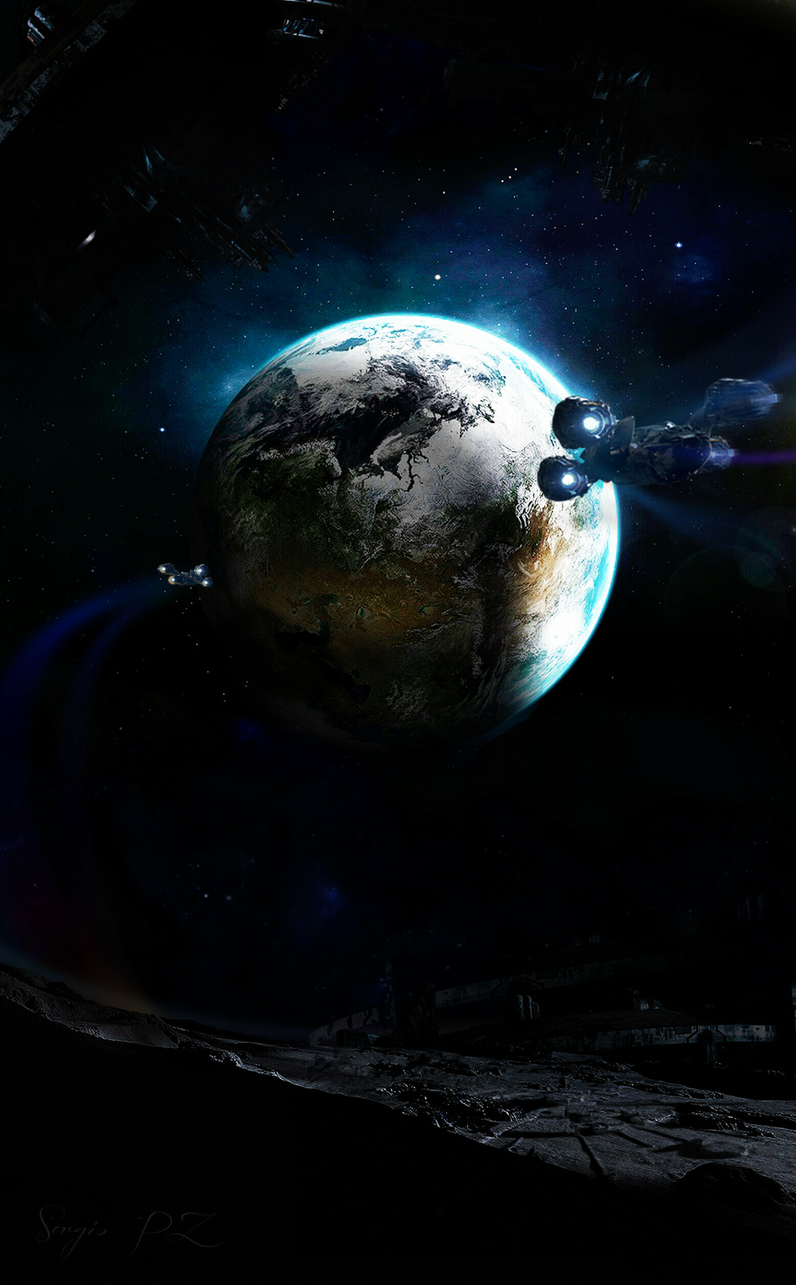 ArtStation - Spaceship Planet