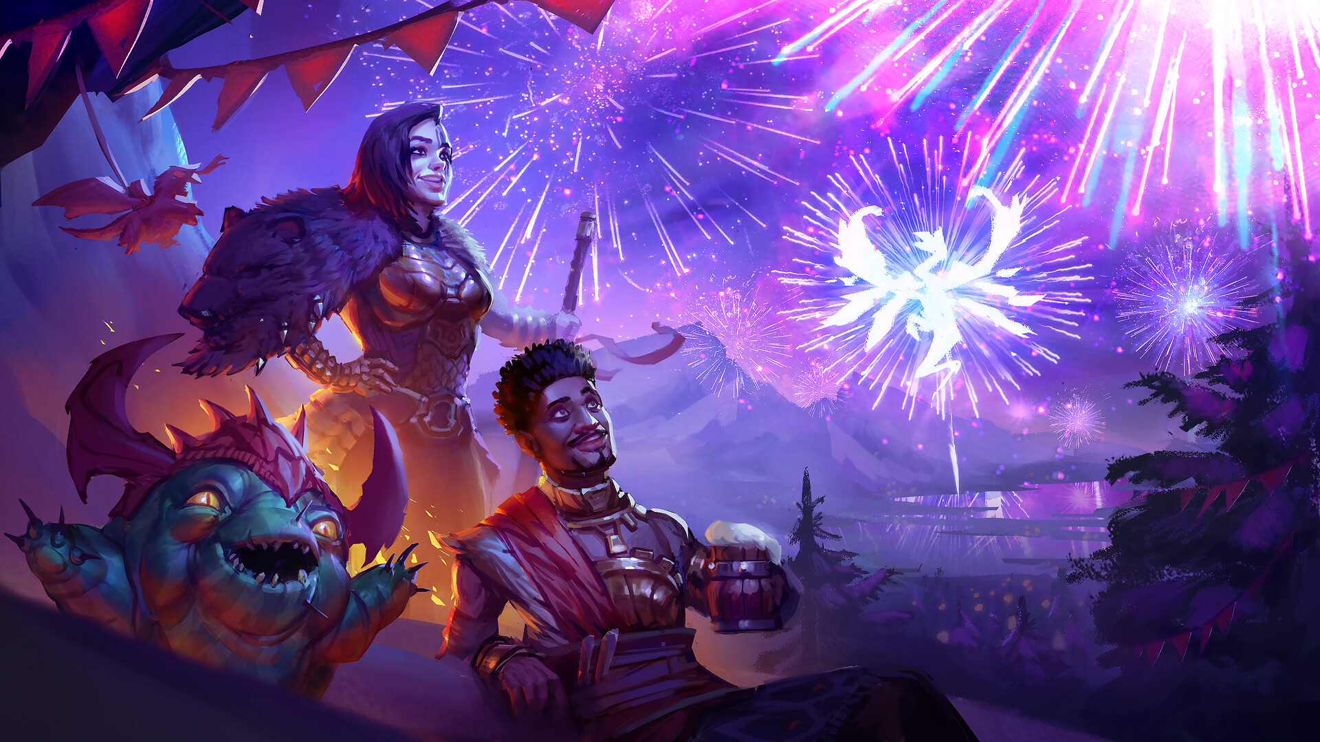 ArtStation - Dragon Bash Festival