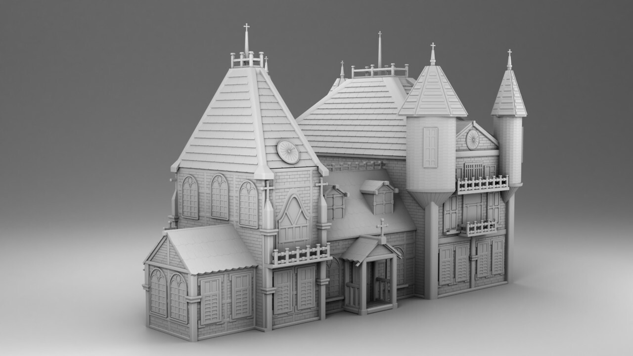 ArtStation - Gothic building