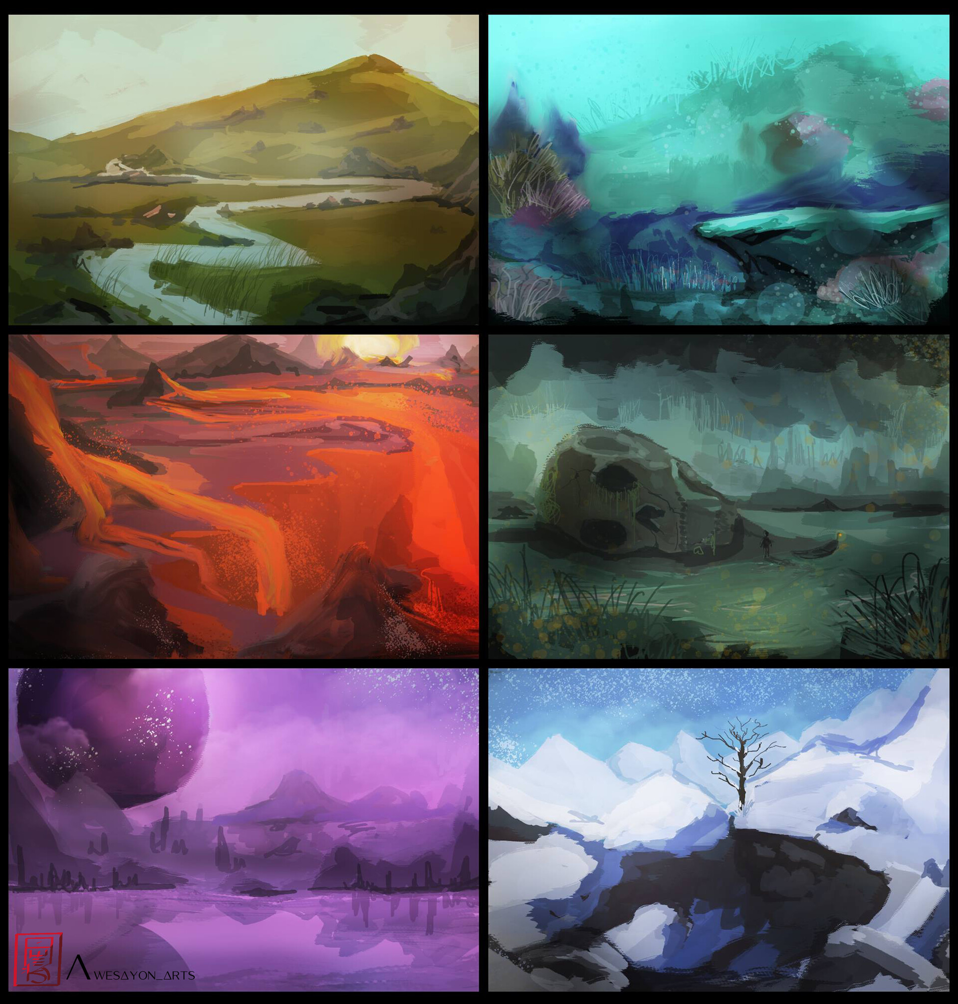 ArtStation - Landscape concepts