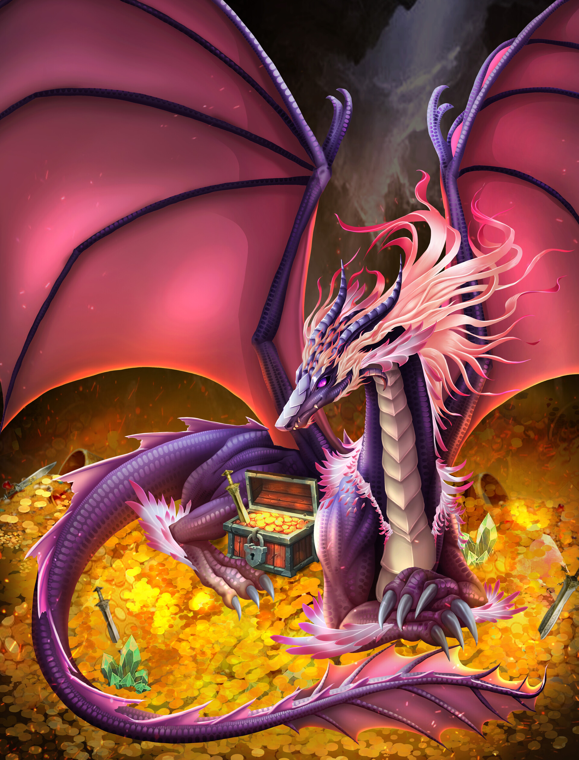 ArtStation - Purple Dragon