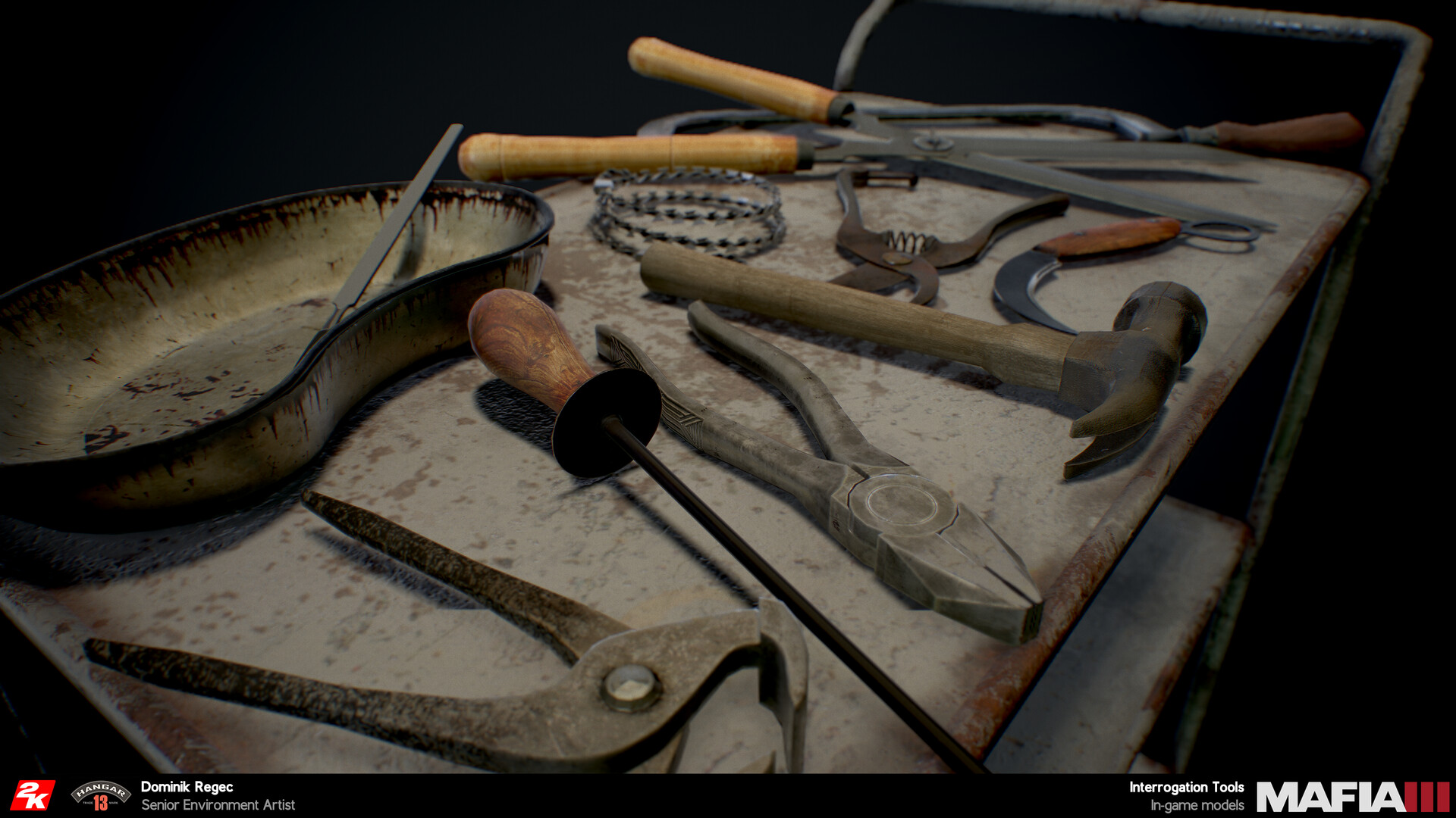 Dominik Regec - MAFIA III Props - Interrogation Tools