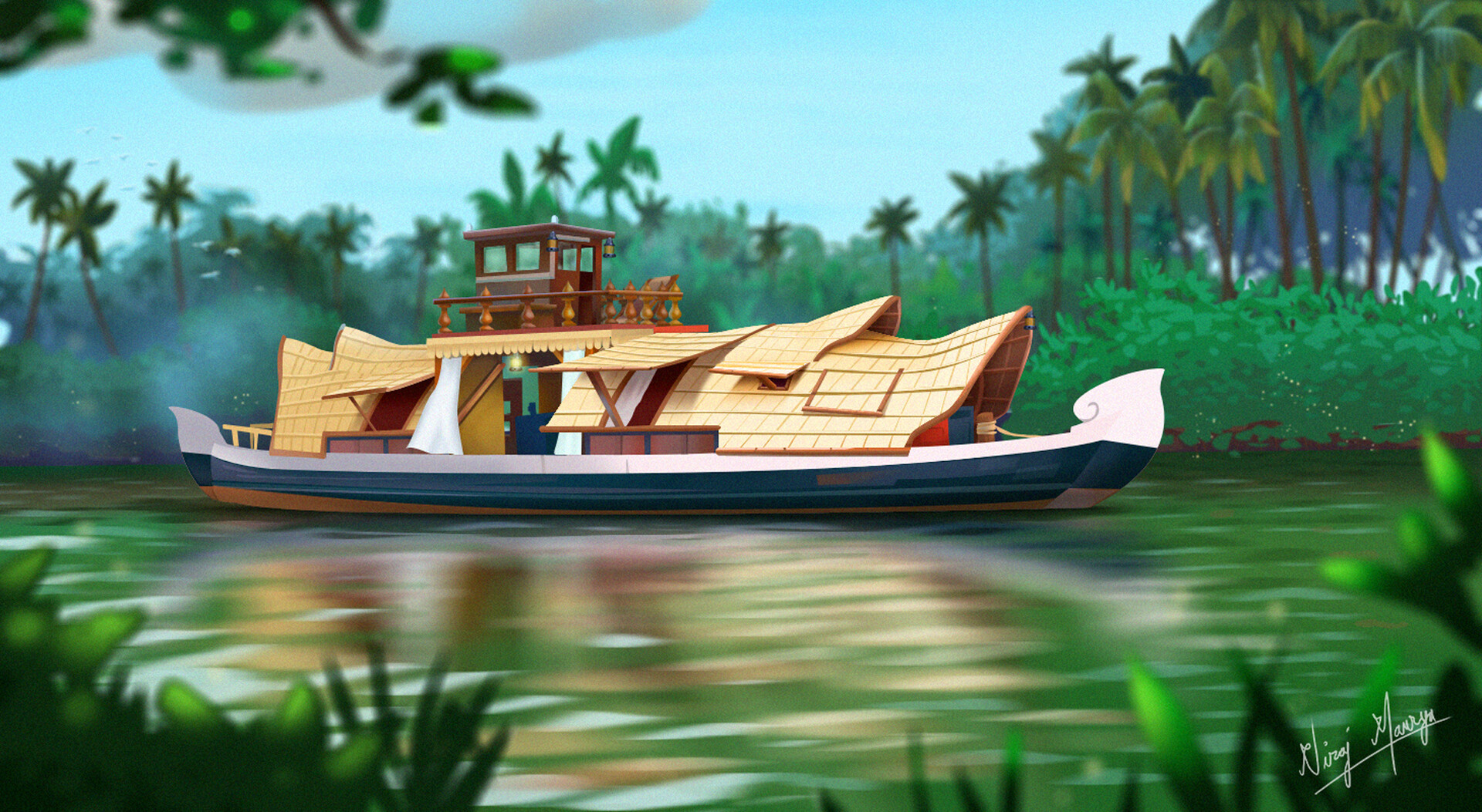 ArtStation - Boat House concept Art